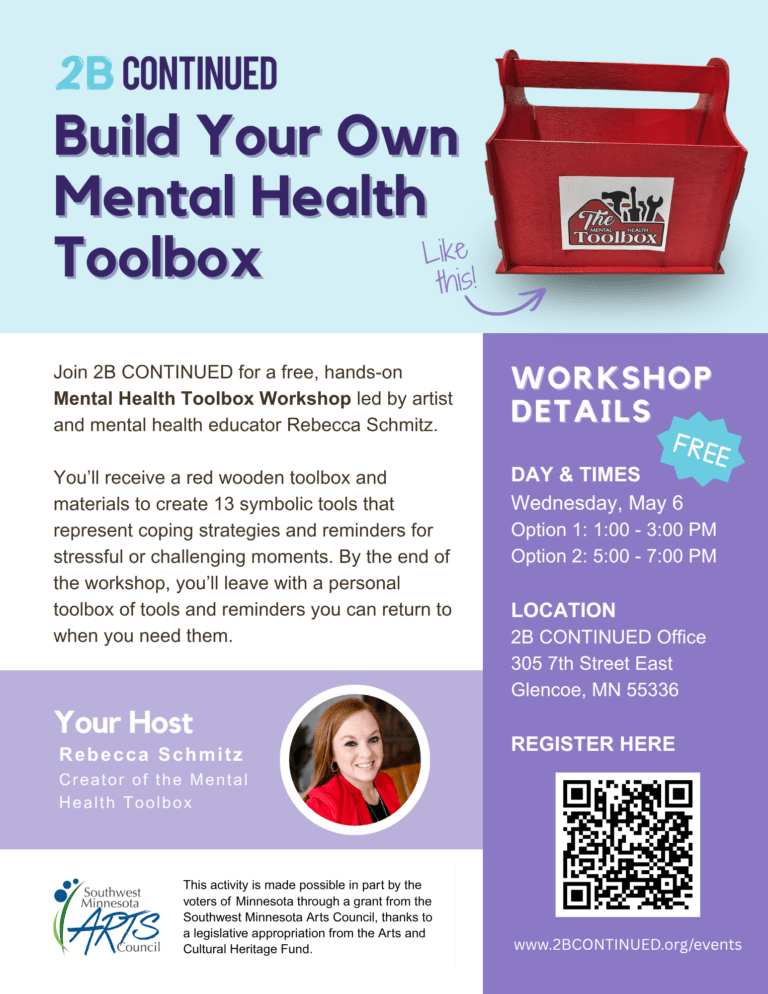 Mental Health Toolbox Workshop - 2B CONTINUED
